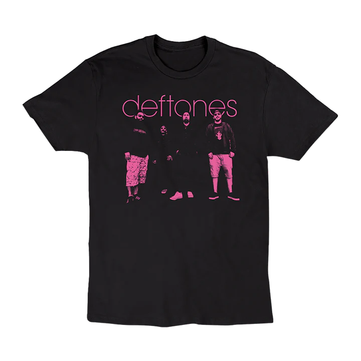 Pink Band Photo T-Shirt - Deftones Merch